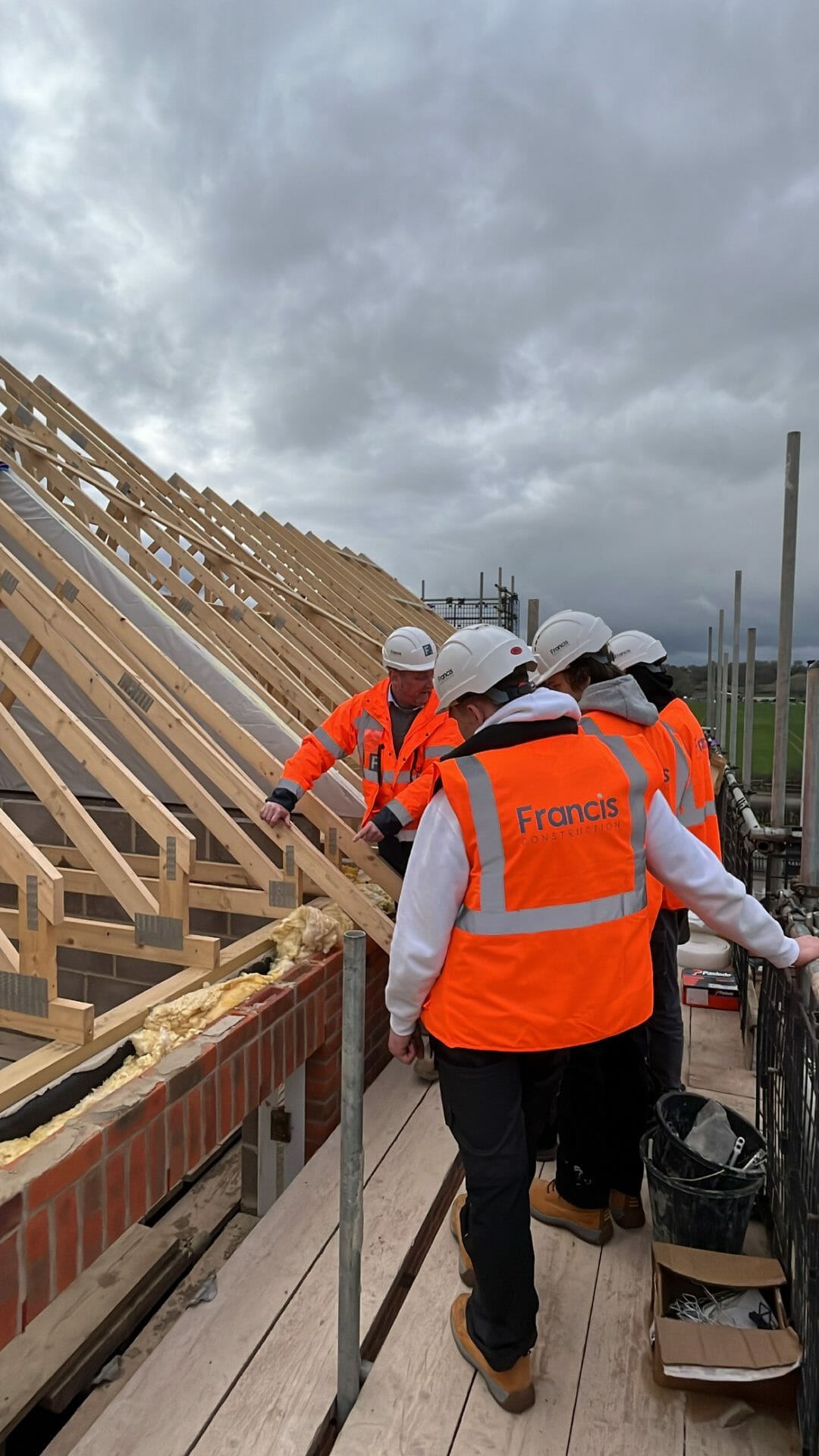 Providing local carpentry students with the opportunity to have a tour ...
